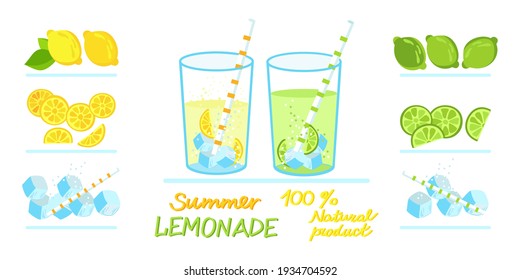Vector Image Stages Making Natural Lemonade Stock Vector (Royalty Free ...