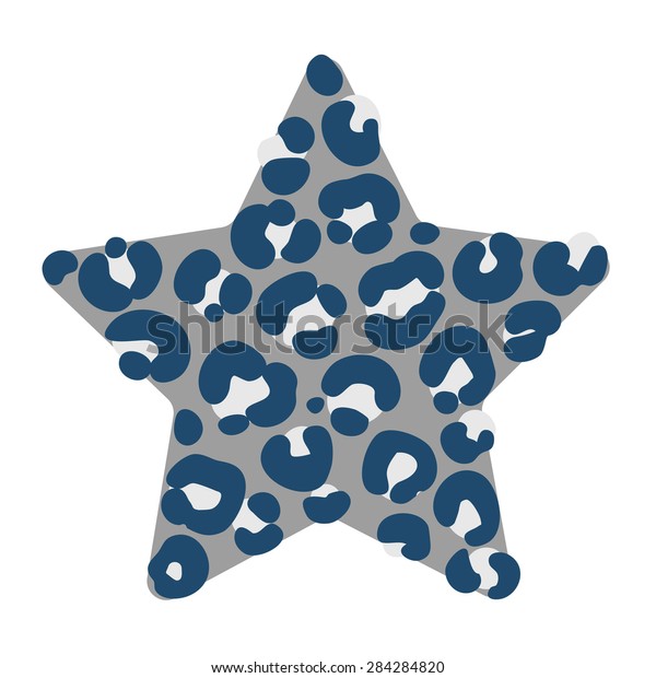 Vector Image Star Leopard Coloring Printing Stock Vector (Royalty Free ...