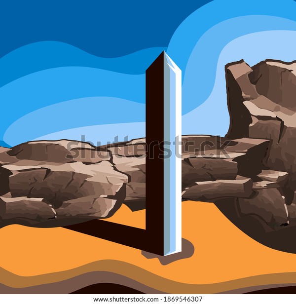 Vector Image Utah Monolith Monument Stock Vector (Royalty Free ...