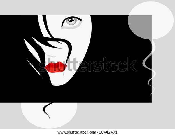 Vector Image Vamp Woman Stock Vector (Royalty Free) 10442491 | Shutterstock
