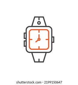 Vector Image Watches Icon White Background Stock Vector (Royalty Free ...