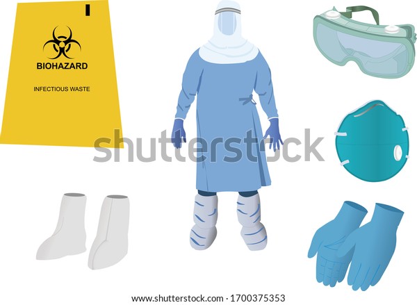 Vector Images Personal Protective Equipment Ppe Stock Vector (Royalty ...