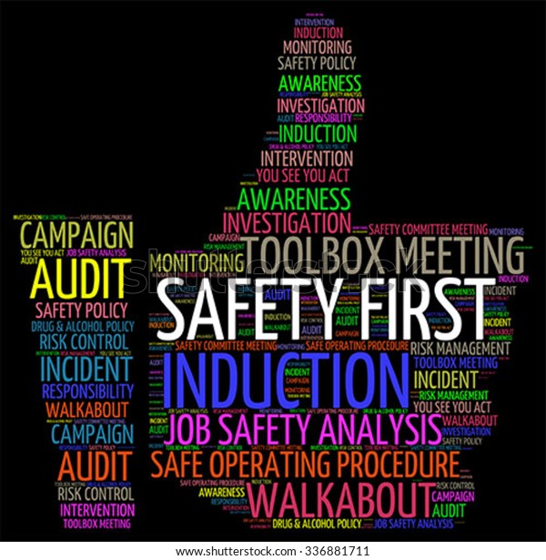 Vector Industrial Safety Concept Word Cloud: vector de stock (libre de ...