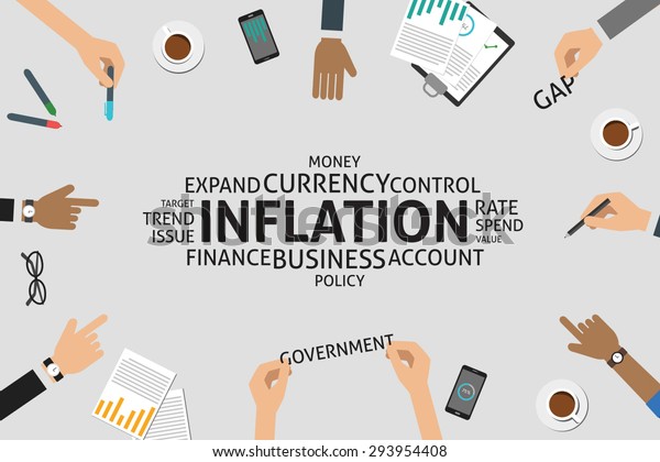 Vector Inflation Concepttemplate Stock Vector Royalty Free 293954408
