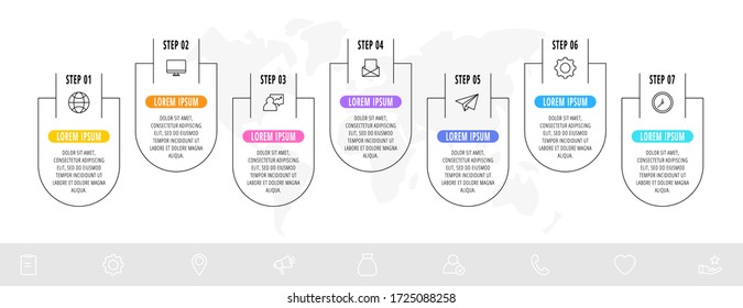 Chart 5 Horizontal Timelines Concept Five Stock Vector (Royalty Free ...