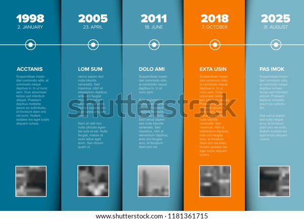 Vector Infographic Company Milestones Timeline Template Stock Vector ...