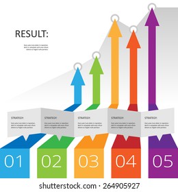 Vector Infographic Elements Design Arrows Eps Stock Vector (Royalty ...