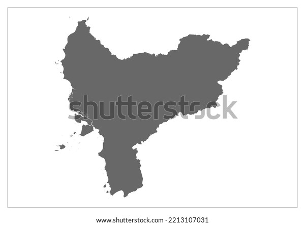 Vector Infographic Map Province Boundaries West Stock Vector (Royalty ...
