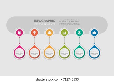 Business Infographics Outline Charts Diagrams 4 Stock Vector (Royalty ...