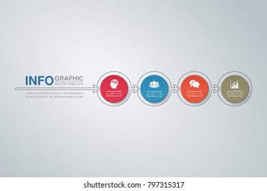 6 Points Circular Sequence Element Infographic Stock Vector (Royalty ...