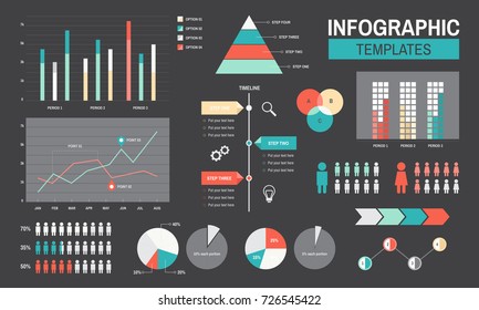 Big 3 Column Infographic Elements Vector Stock Vector (Royalty Free ...
