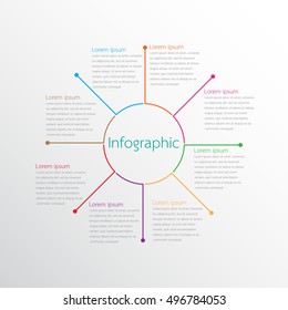 Vector Infographic Templates Detailed Reports Various Stock Vector ...