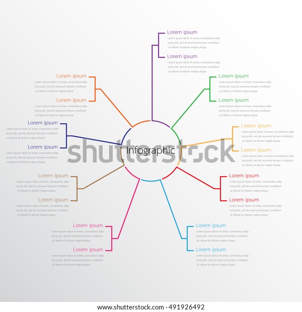Vector Infographic Templates Detailed Reports Various Stock Vector ...