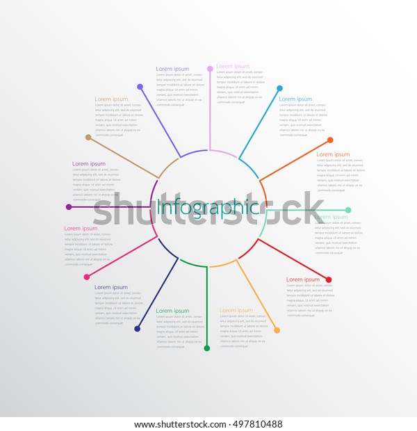 Vector Infographic Templates Detailed Reports Various Stock Vector ...