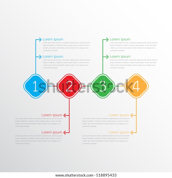 Vector Infographic Templates Detailed Reports Various Stock Vector ...