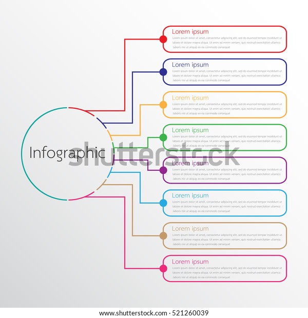 Vector Infographic Templates Detailed Reports Various Stock Vector ...
