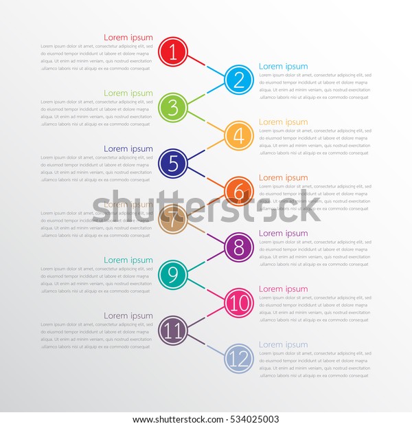 Vector Infographic Templates Detailed Reports Various Stock Vector ...