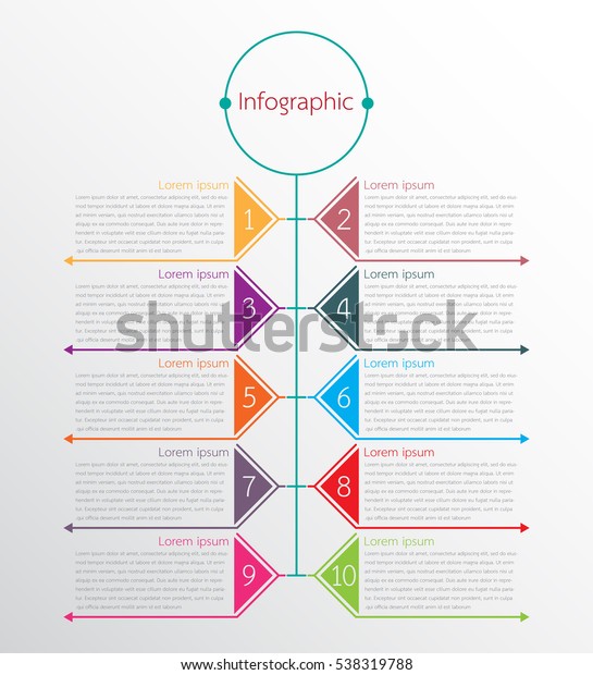 Vector Infographic Templates Detailed Reports Various Stock Vector ...