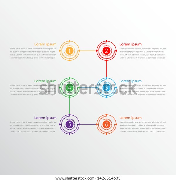 Vector Infographic Templates Used Detailed Reports Stock Vector ...
