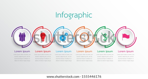 Vector Infographic Templates Used Detailed Reports Stock Vector ...