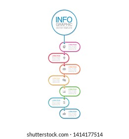 Vector Infographic Vertical Diagram Template Business Stock Vector ...
