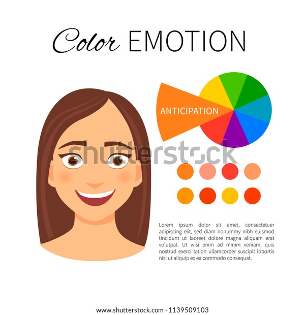 Vector Infographics Color Emotions Influence Orange Stock Vector ...