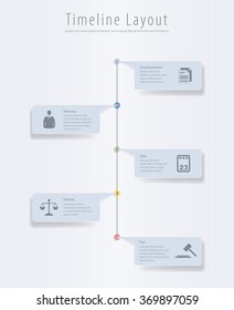 Vector Infographics Judiciary Icons Stock Vector (Royalty Free ...