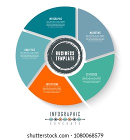 Infinity Loop Timeline Infographic Text Stock Vector (Royalty Free ...