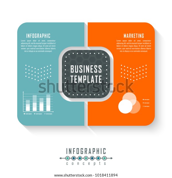 Vector Infographics Template Chart Diagram Web Stock Vector Royalty