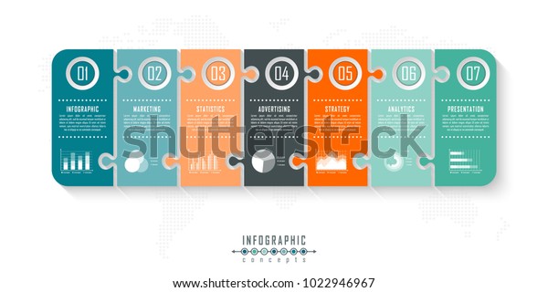 Vector Infographics Template Chart Diagram Web Stock Vector (Royalty ...