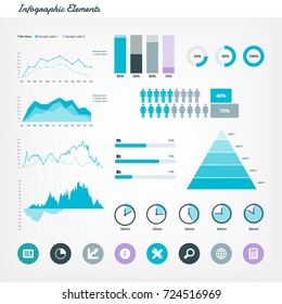 Vector Informative Graphic Illustration Charts Data Stock Vector ...