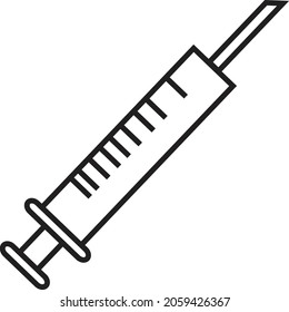 Vector Injection Icon Black Outline Style Stock Vector (Royalty Free ...