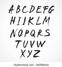 Vector Ink Alphabet Ink Font Abc 스톡 벡터(로열티 프리) 265006616 | Shutterstock