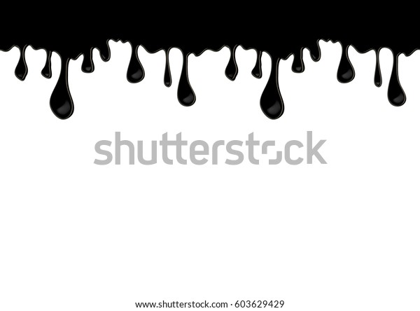 Vector Ink Dripping Background Separate Layers Stock Vector (Royalty ...