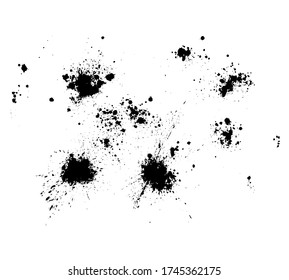 Vector Ink Spot On White Background Stock Vector (Royalty Free ...