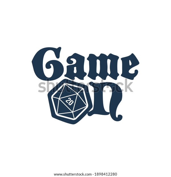 Vector Inscription Game On 20 Sided Stock Vector (Royalty Free ...