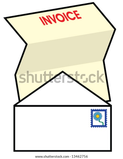 Vector Invoice Envelope Stamp Stock Vector (Royalty Free) 13462756 ...
