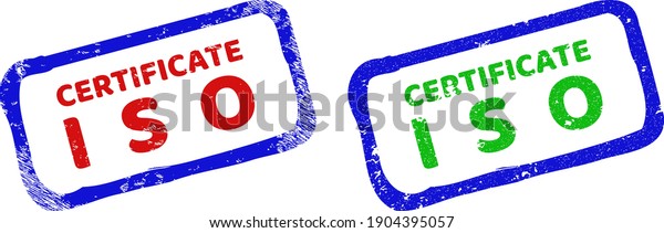 Vector Iso Certificate Framed Watermarks Scratched: เวกเตอร์สต็อก (ปลอด ...