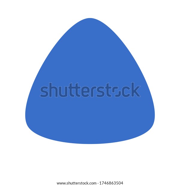 Vector Isolated Blue Simple Reuleaux Triangle Stock Vector (Royalty ...