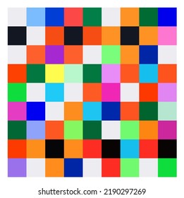 Vector Isolated Colorful Mosaic Many Square Stock Vector (Royalty Free ...