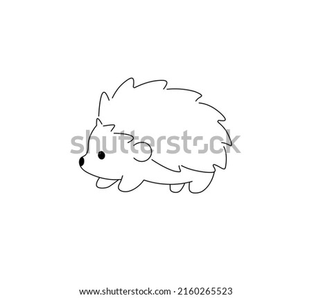 Hedgehog Line Drawing | Free download on ClipArtMag