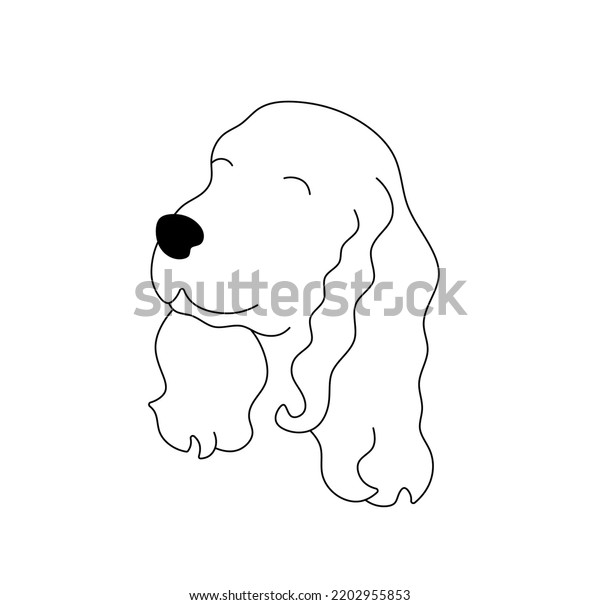 Vector Isolated Cute Cartoon Spaniel Dog Stock Vector (Royalty Free ...