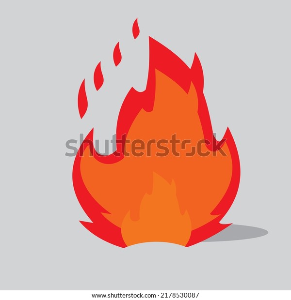 Vector Isolated Fire Emoji Vector Illustration Stock Vector (Royalty ...