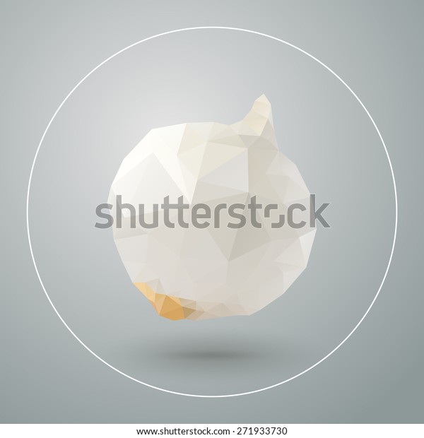 Vector Isolated Geometric White Onion Triangles Stock Vector (Royalty ...