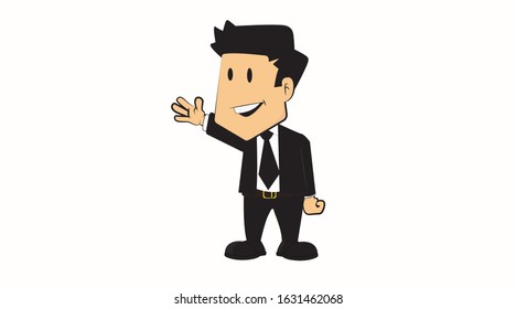 Vector Isolated Illustration Cartoon Style Man Stock Vector (Royalty ...
