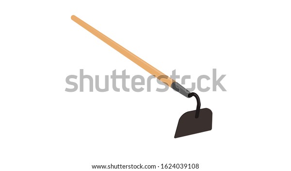 Vector Isolated Illustration Hoe On White Stock Vector (Royalty Free ...