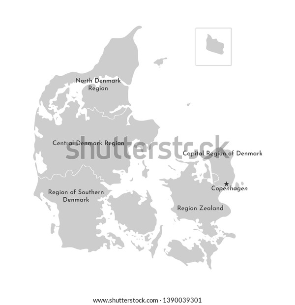 Vector Isolated Illustration Simplified Administrative Map Stock Vector ...