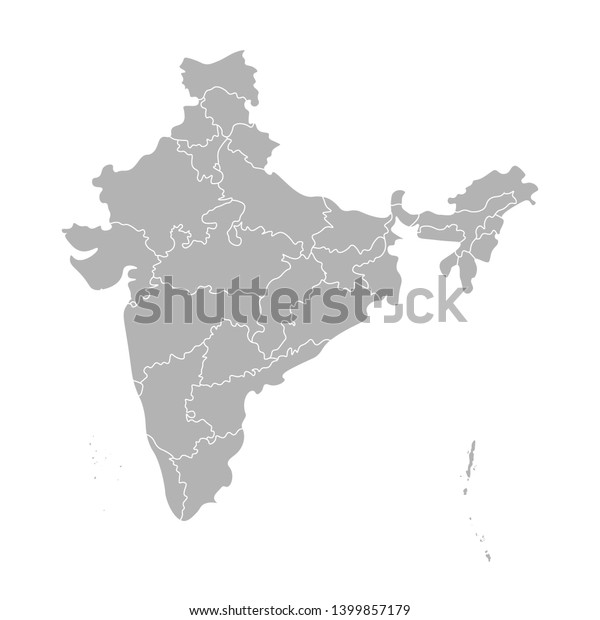 Vector Isolated Illustration Simplified Administrative Map Stock Vector ...