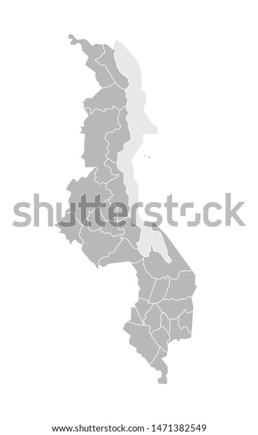 Vector Isolated Illustration Simplified Administrative Map Stock Vector ...