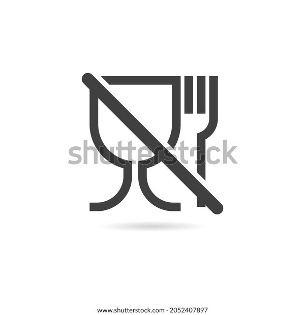 Vector Isolated No Food Grade Icon Stock Vector (Royalty Free) 2052407897